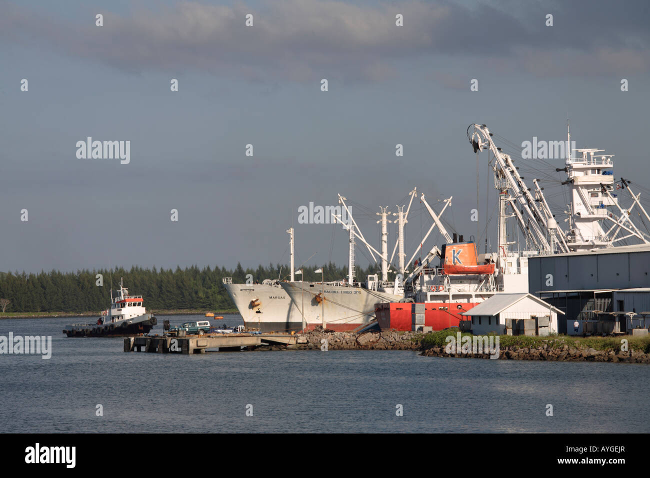 The small harbour of Mahe, Mahe island, Seychelles Stock Photo - Alamy