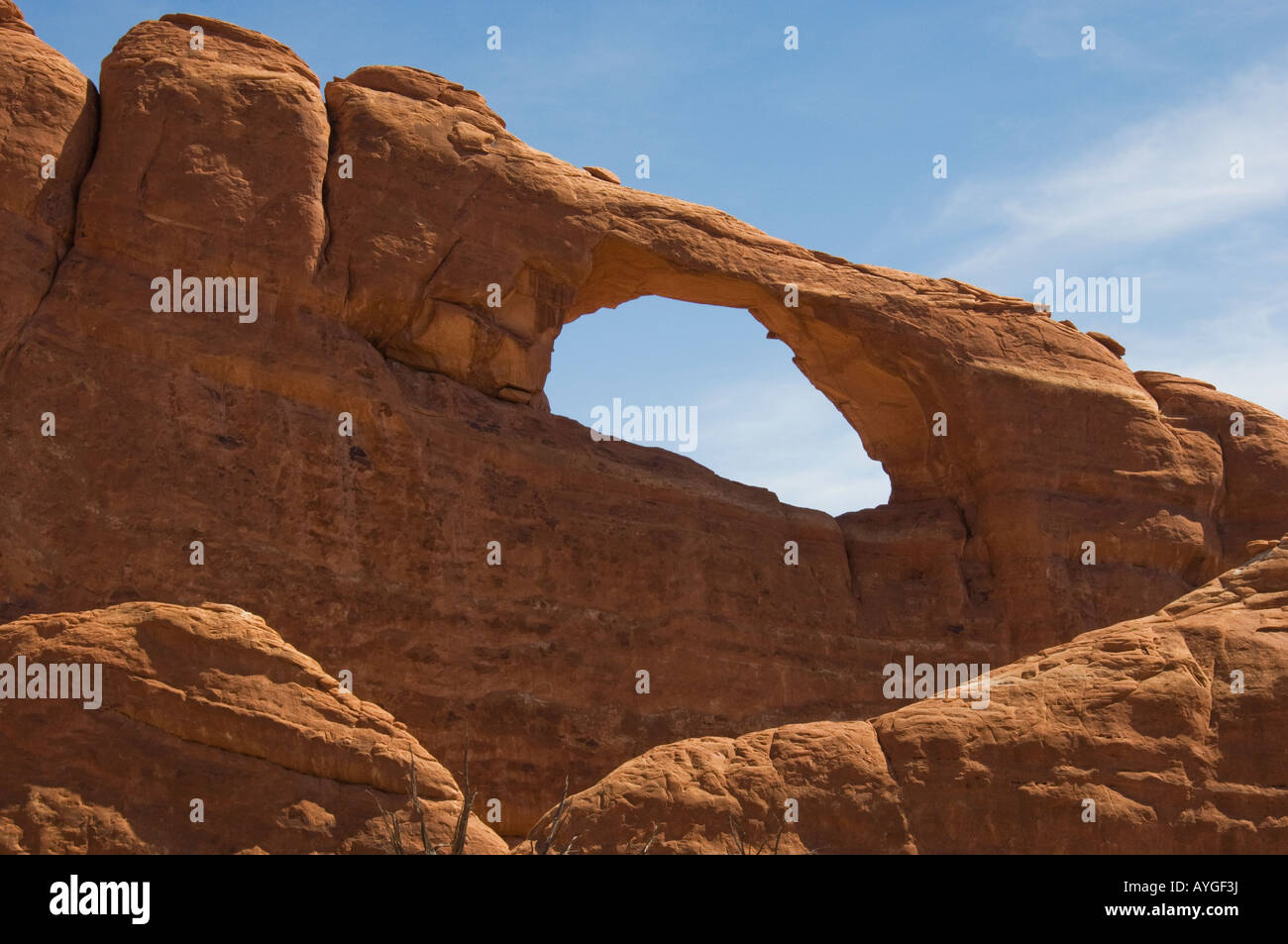 View from Skyline Arch Stock Photo - Alamy