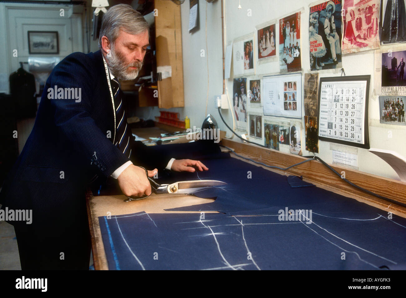 Head cutter, tailor at Gieves Hawkes generations of Master Tailors ...