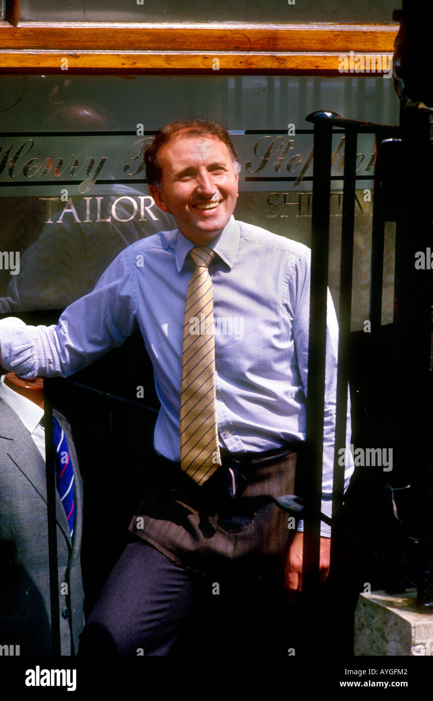 John Kent Master Tailor coming up the steps of his basement shop Savile ...