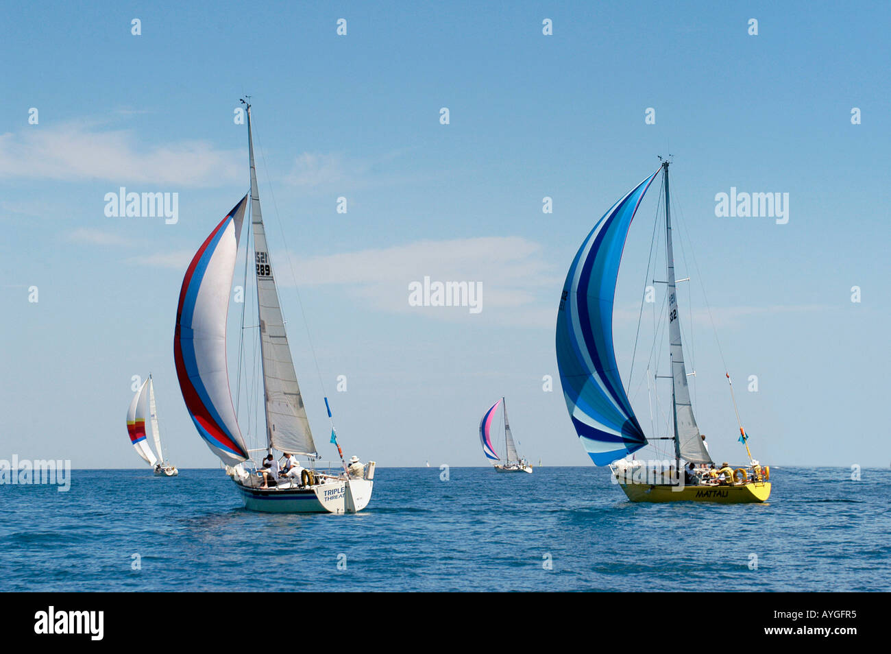 Port Huron to Mackinaw mackinac Island Michigan MI annual sailboat race ...