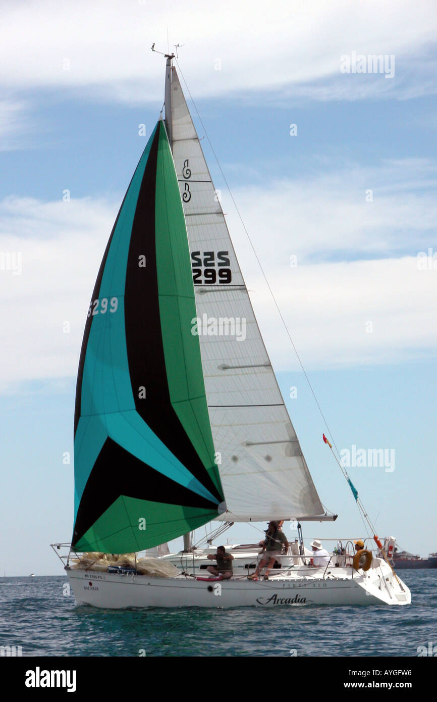 Port Huron to Mackinaw Island Michigan MI annual sailboat race on Lake ...