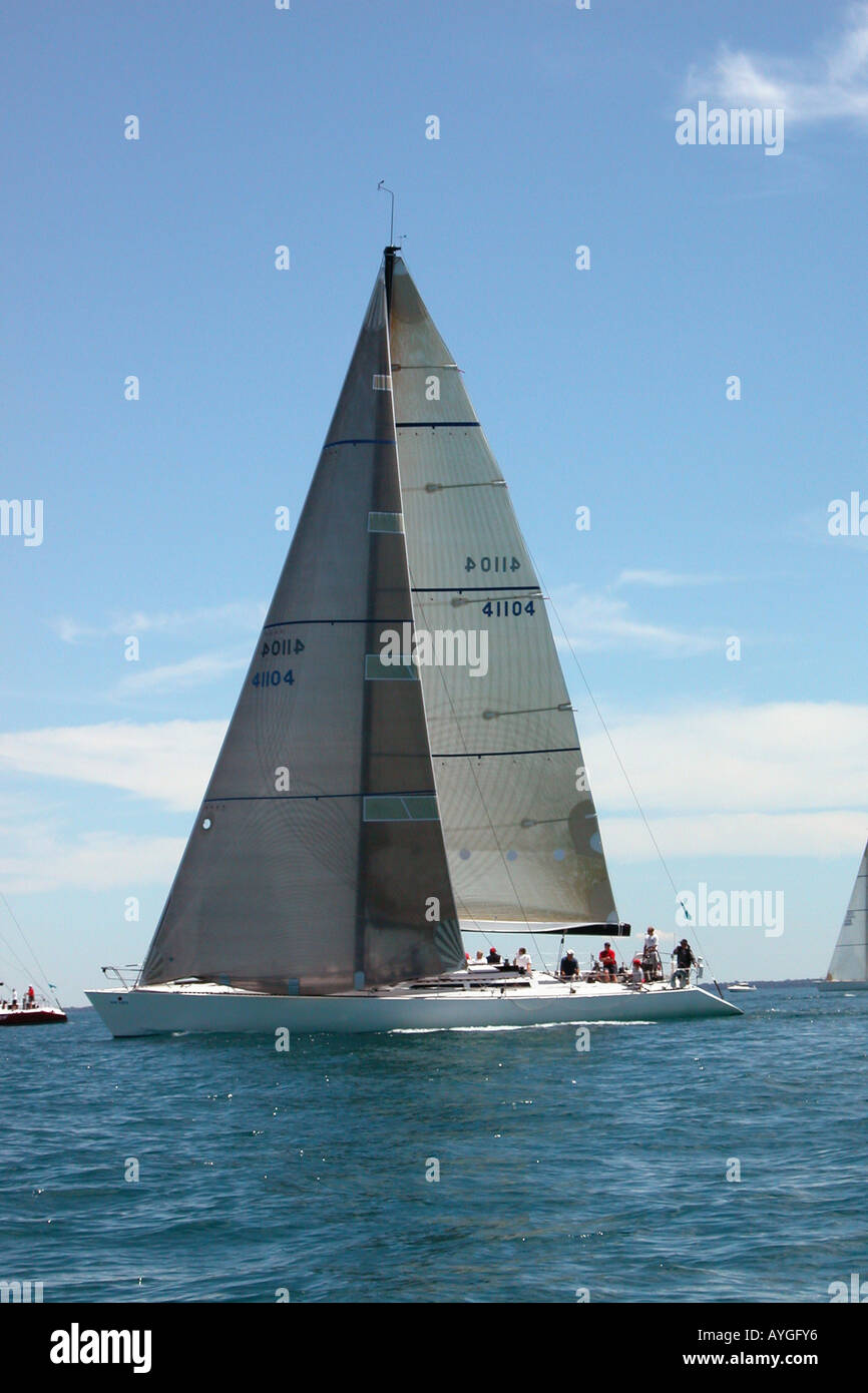 Port Huron to Mackinaw Island Michigan MI annual sailboat race on Lake ...