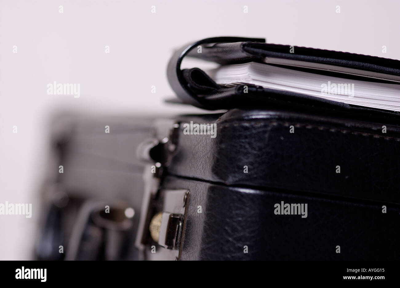 Organiser on a briefcase Stock Photo - Alamy