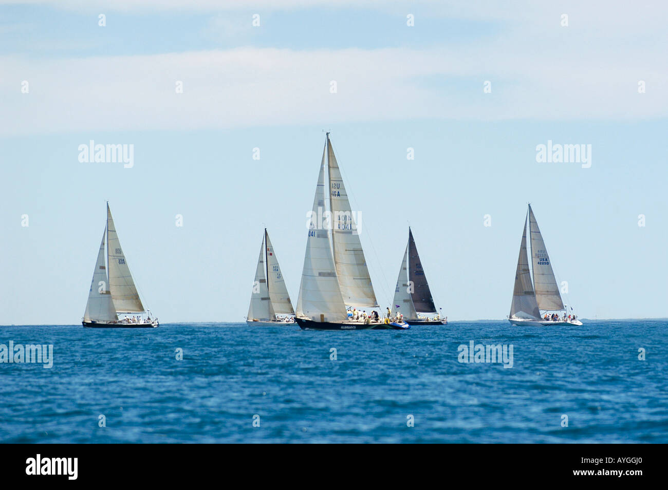Sailboat on lake huron port hi-res stock photography and images - Alamy