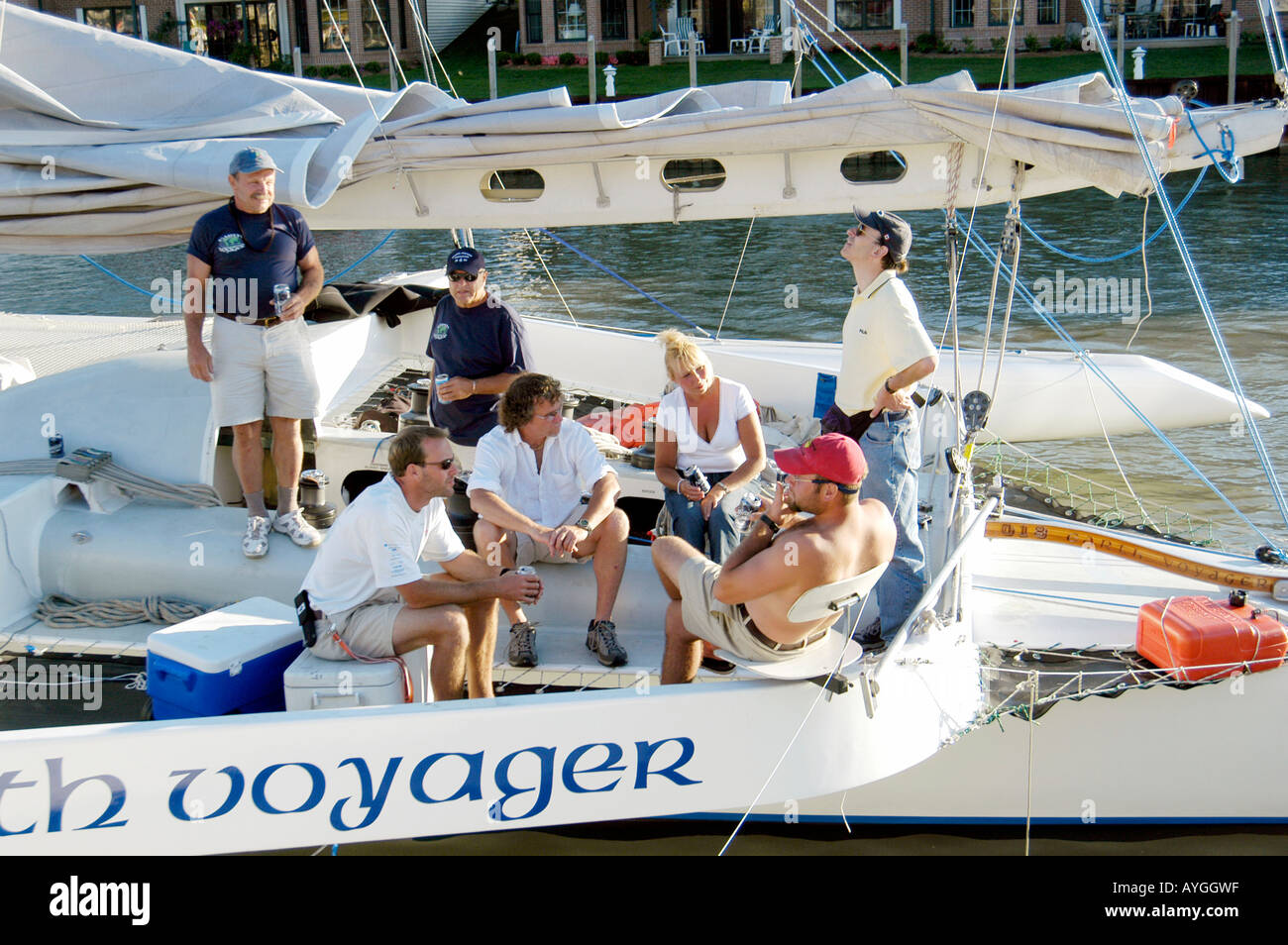 Blue Water International Festival boat racing night festivities Stock ...