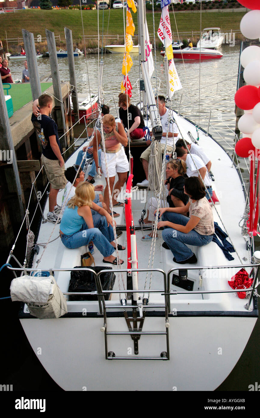 Blue Water International Festival boat racing night festivities Stock ...