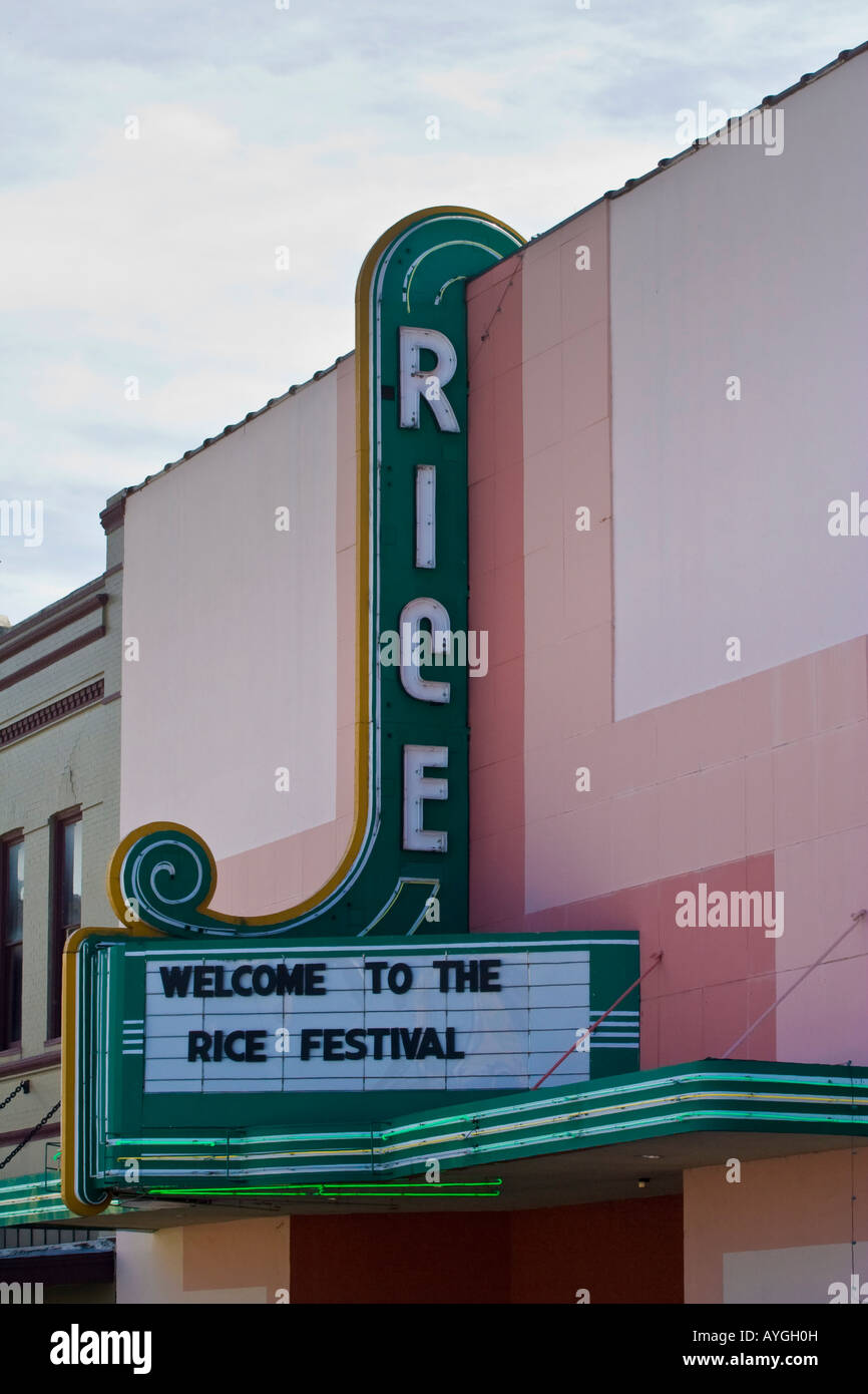 Rice Theater Crowley Stock Photo - Alamy