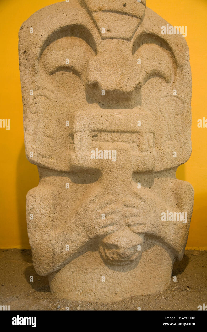 Pre-Colombian statue in the museum at San Agustin, Colombia Stock Photo ...