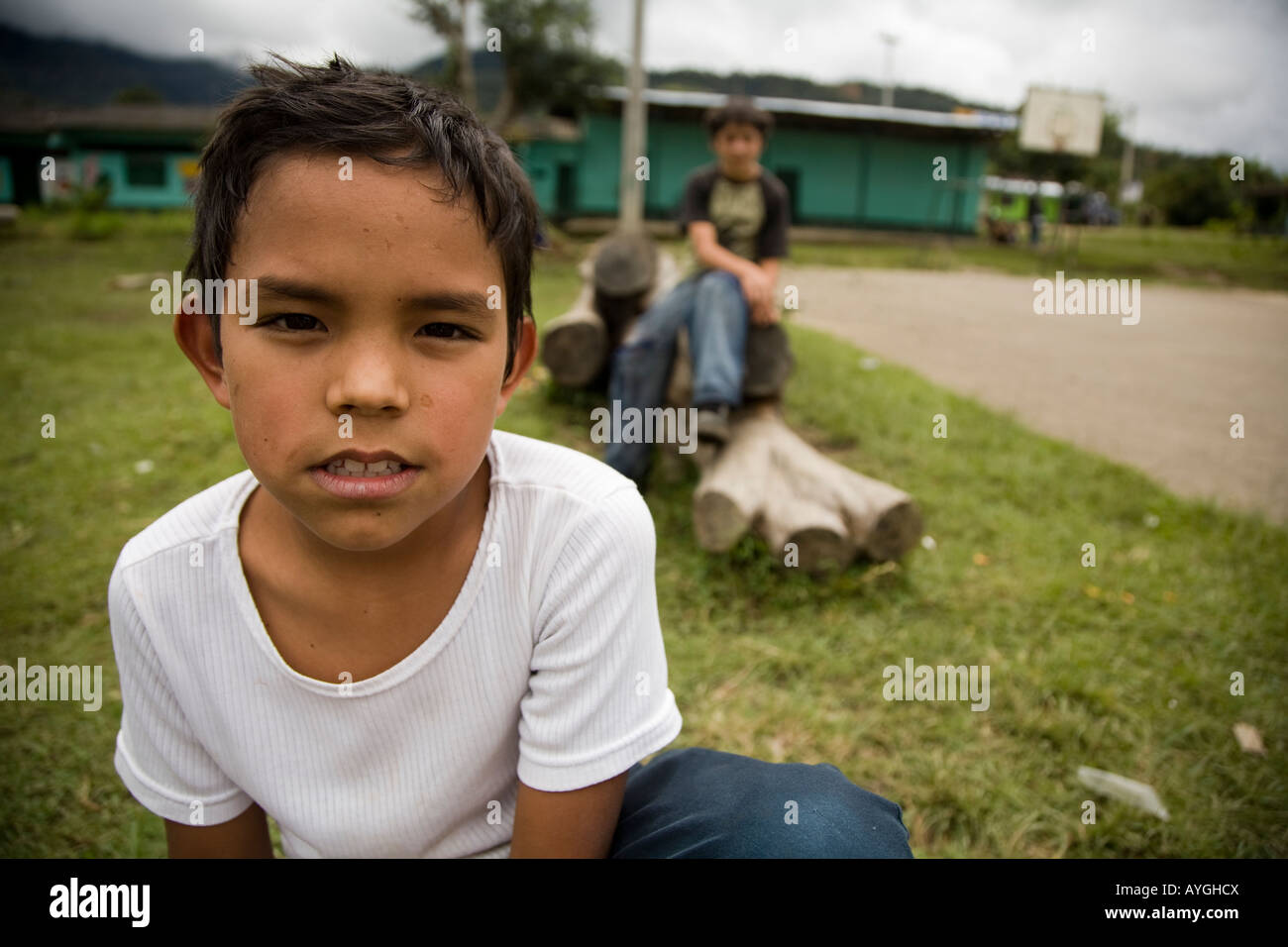 Colombian boy looking at the Camera, san Agustin, Colombia Stock Photo ...