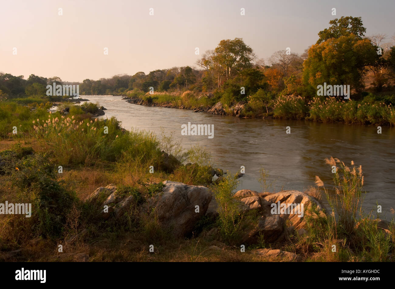 Shire River Through Majete, Malawi Stock Photo - Alamy