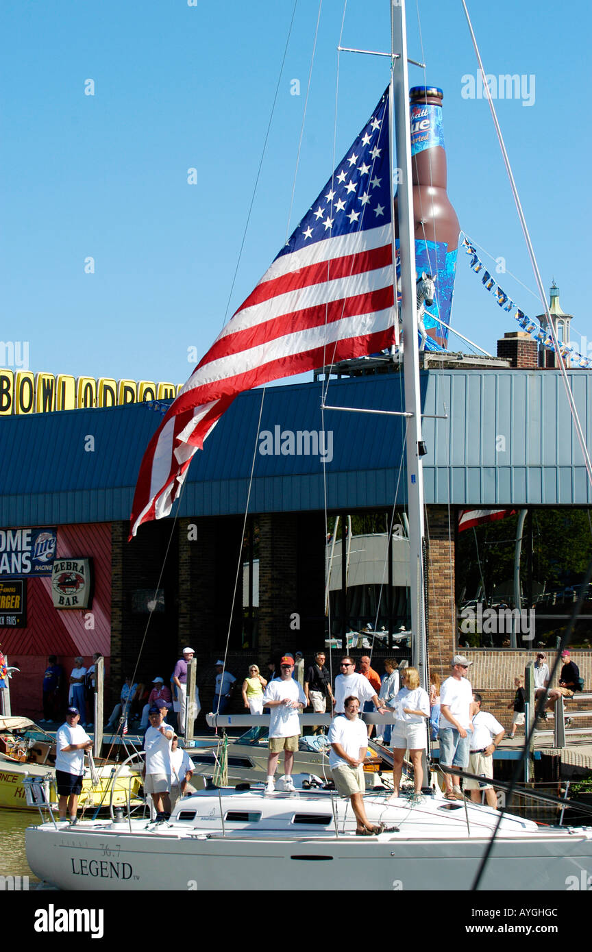 Blue Water International Festival boat racing night festivities Stock ...