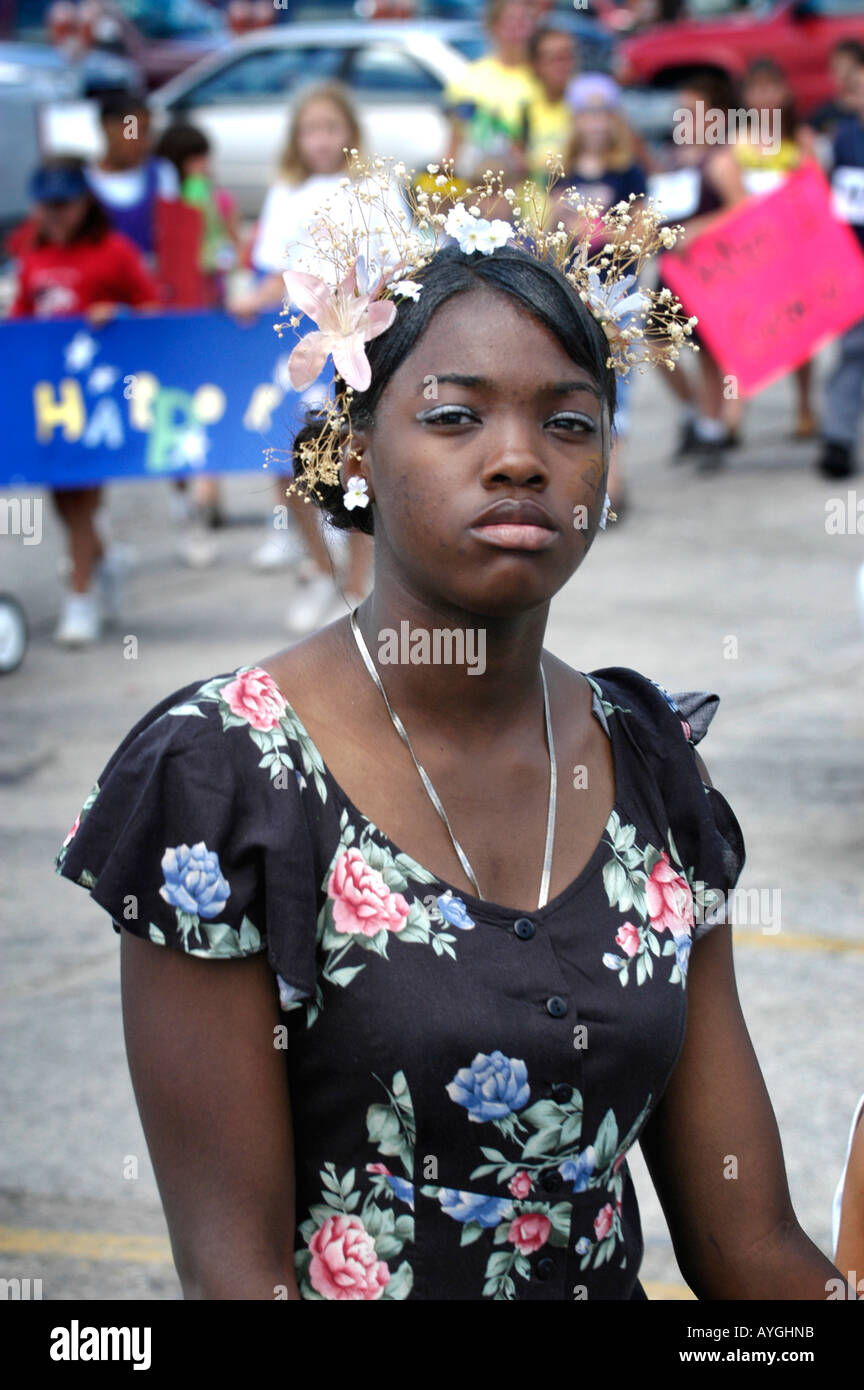 Portrait of a serious black female Stock Photo - Alamy