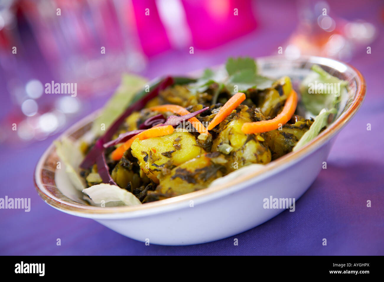 Vegetable curry or bombay aloo Stock Photo - Alamy
