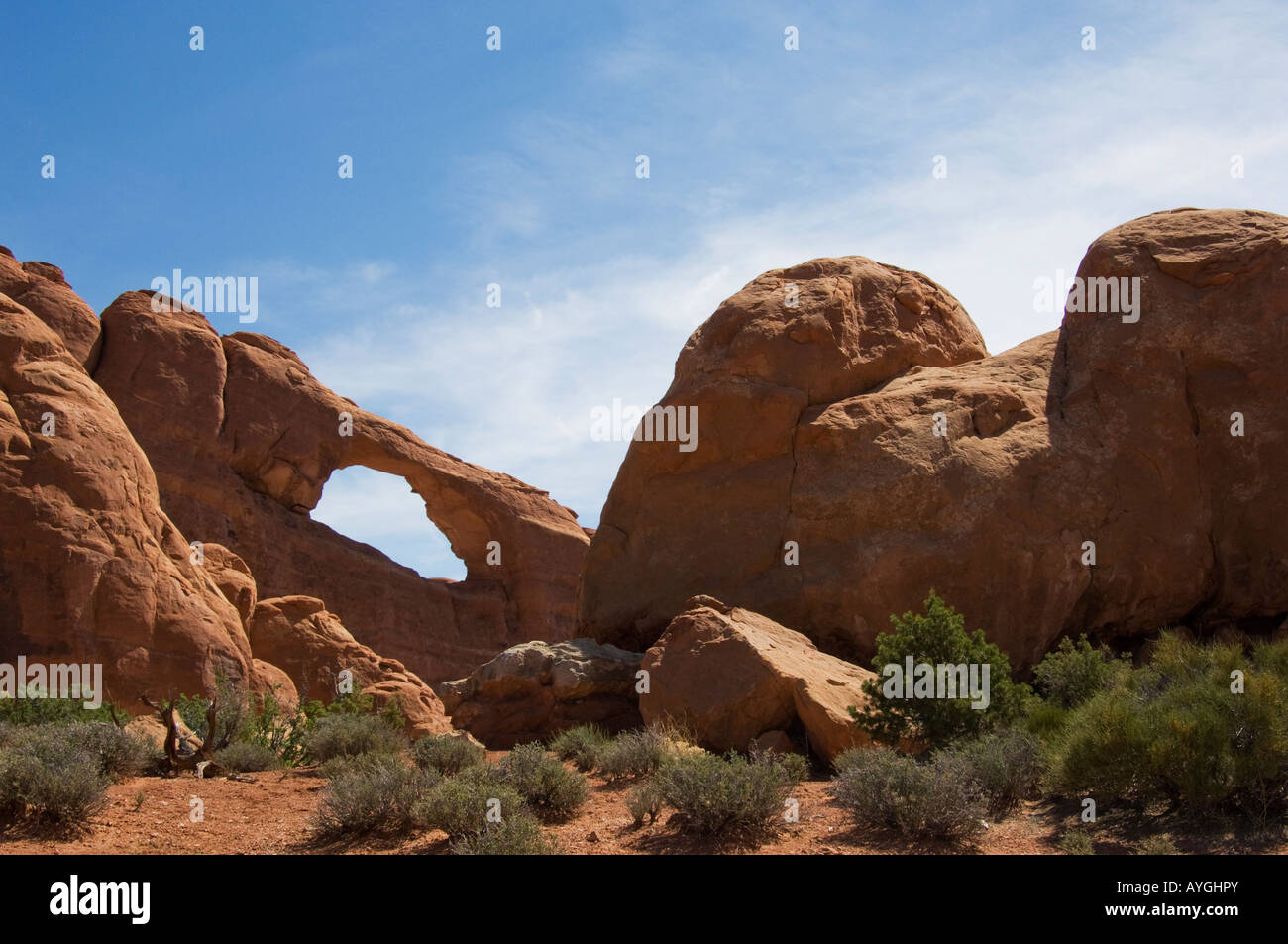 View from Skyline Arch Stock Photo - Alamy