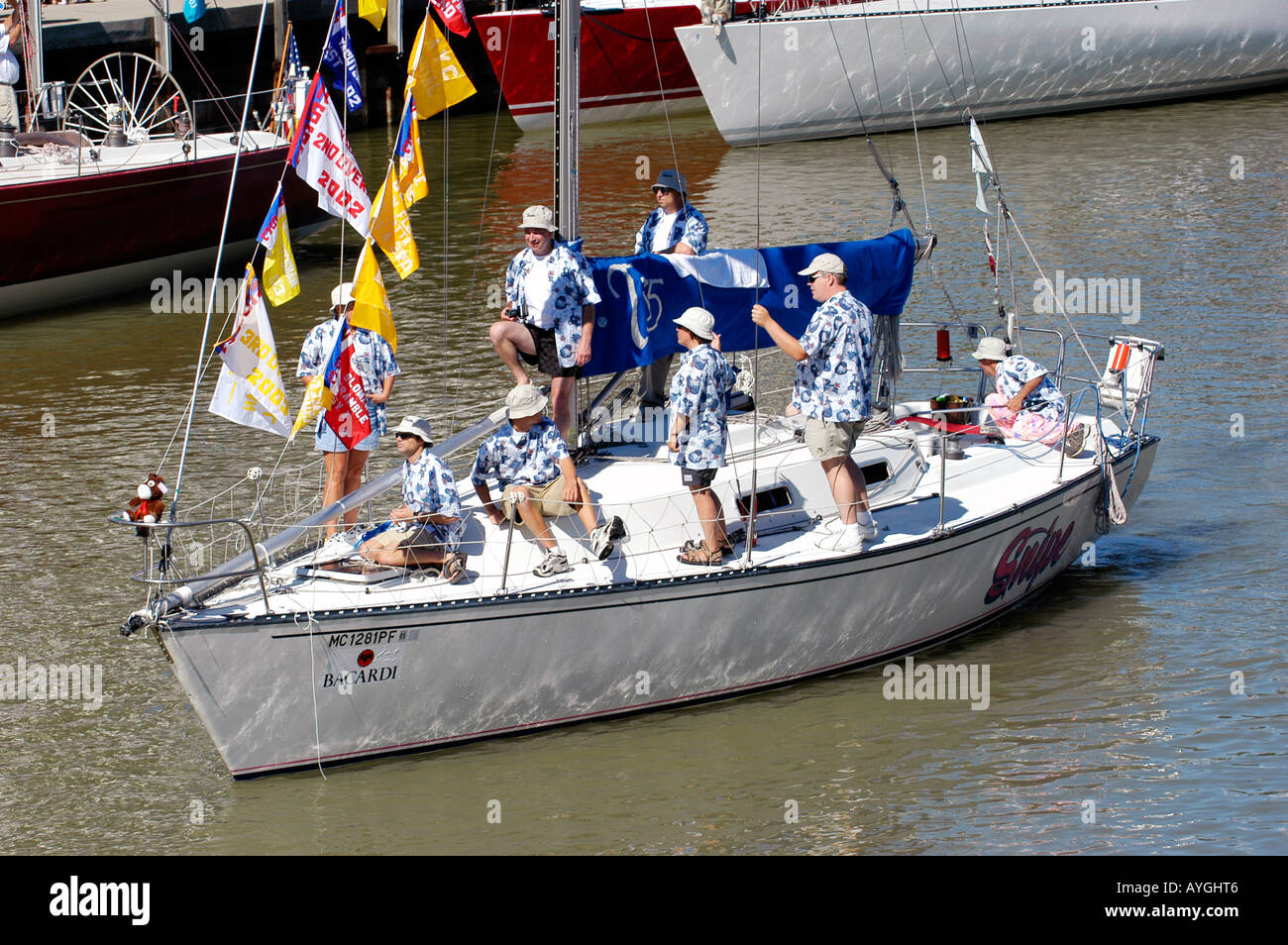 Blue Water International Festival boat racing night festivities Stock ...