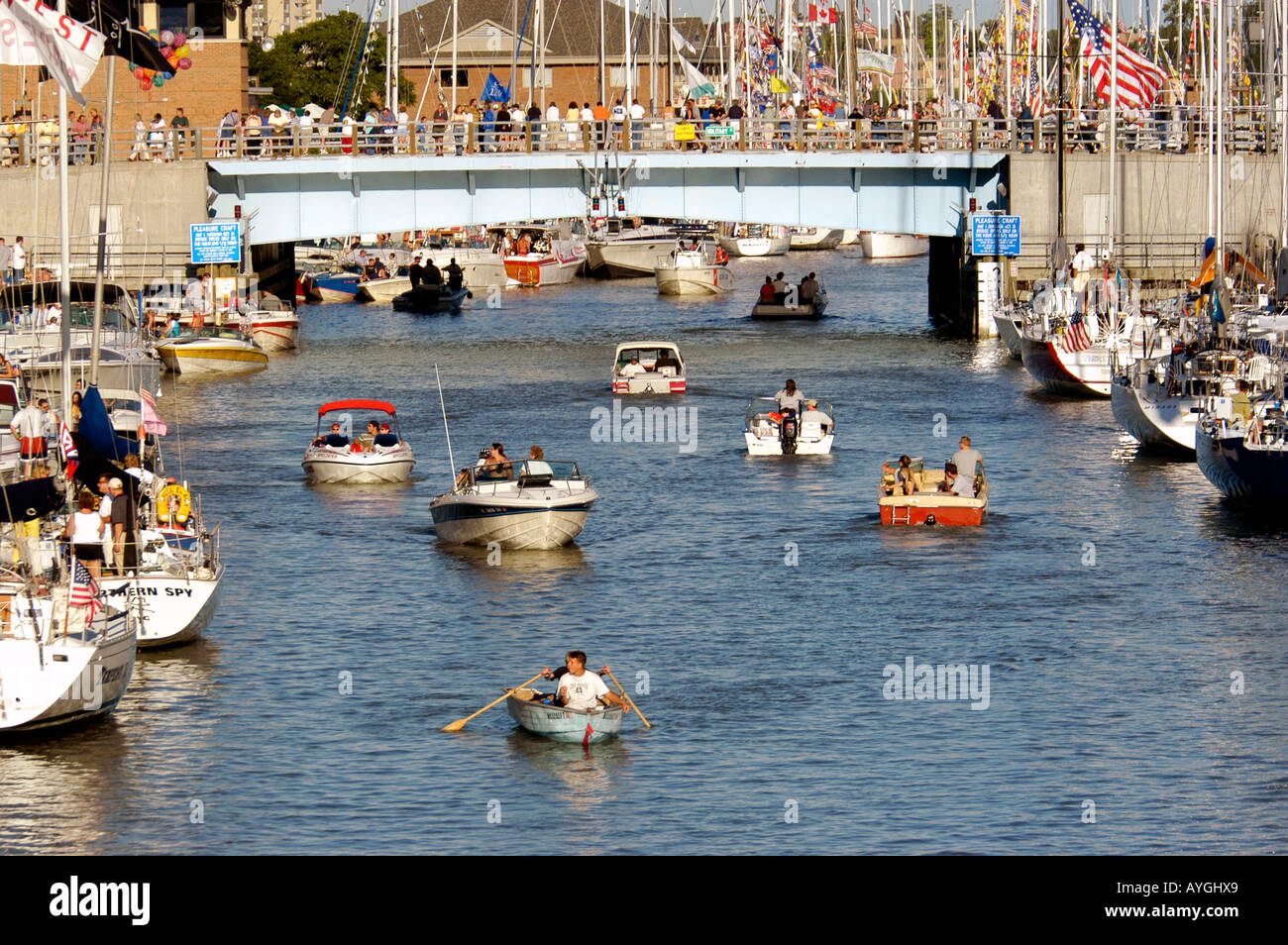Blue Water International Festival boat racing night festivities Stock ...