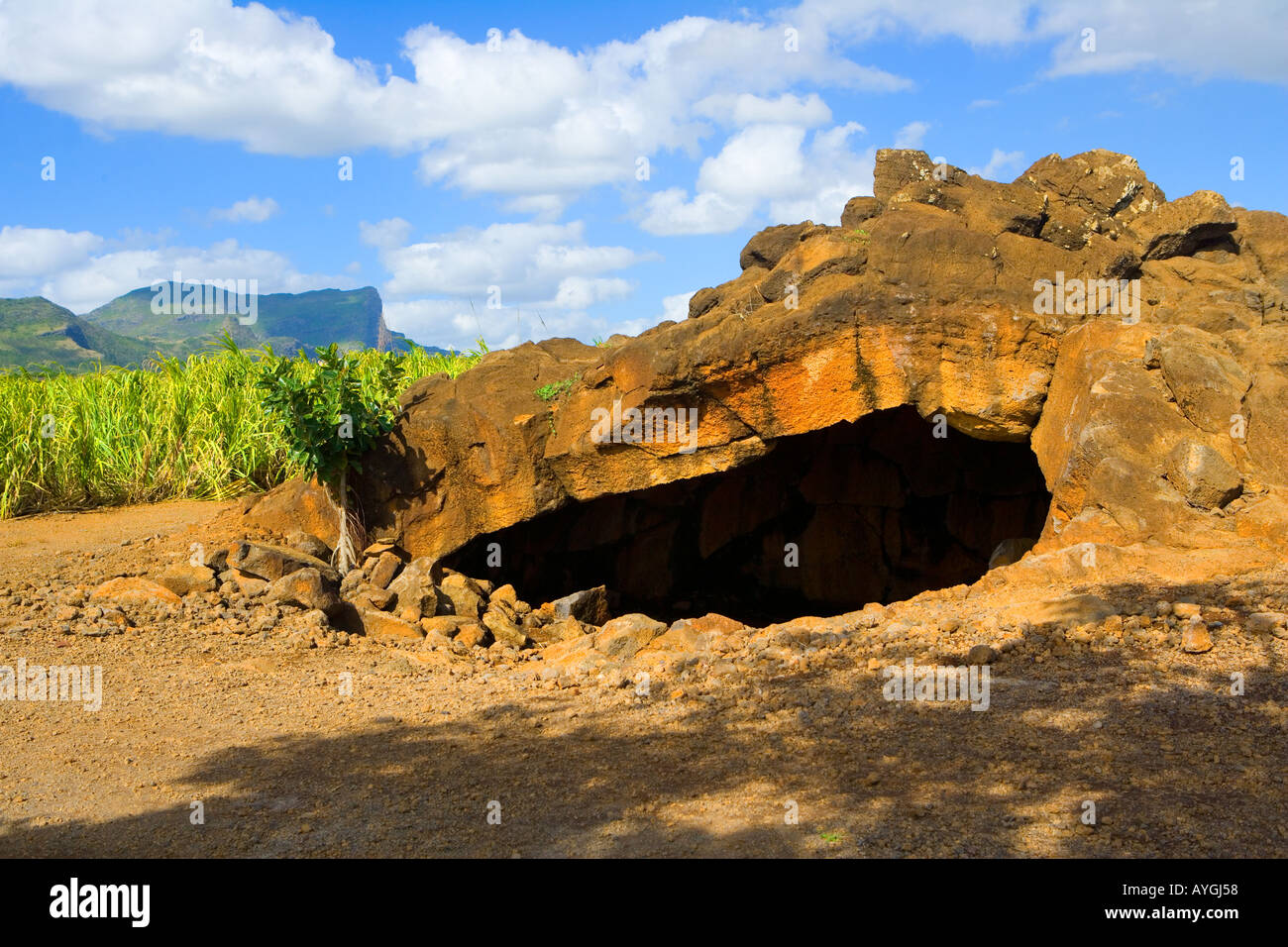 Geode-like cave - Mauritius Stock Photo - Alamy