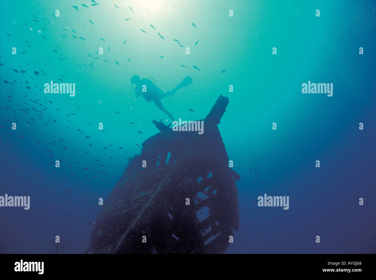 Ship and Person Stock Photo - Alamy