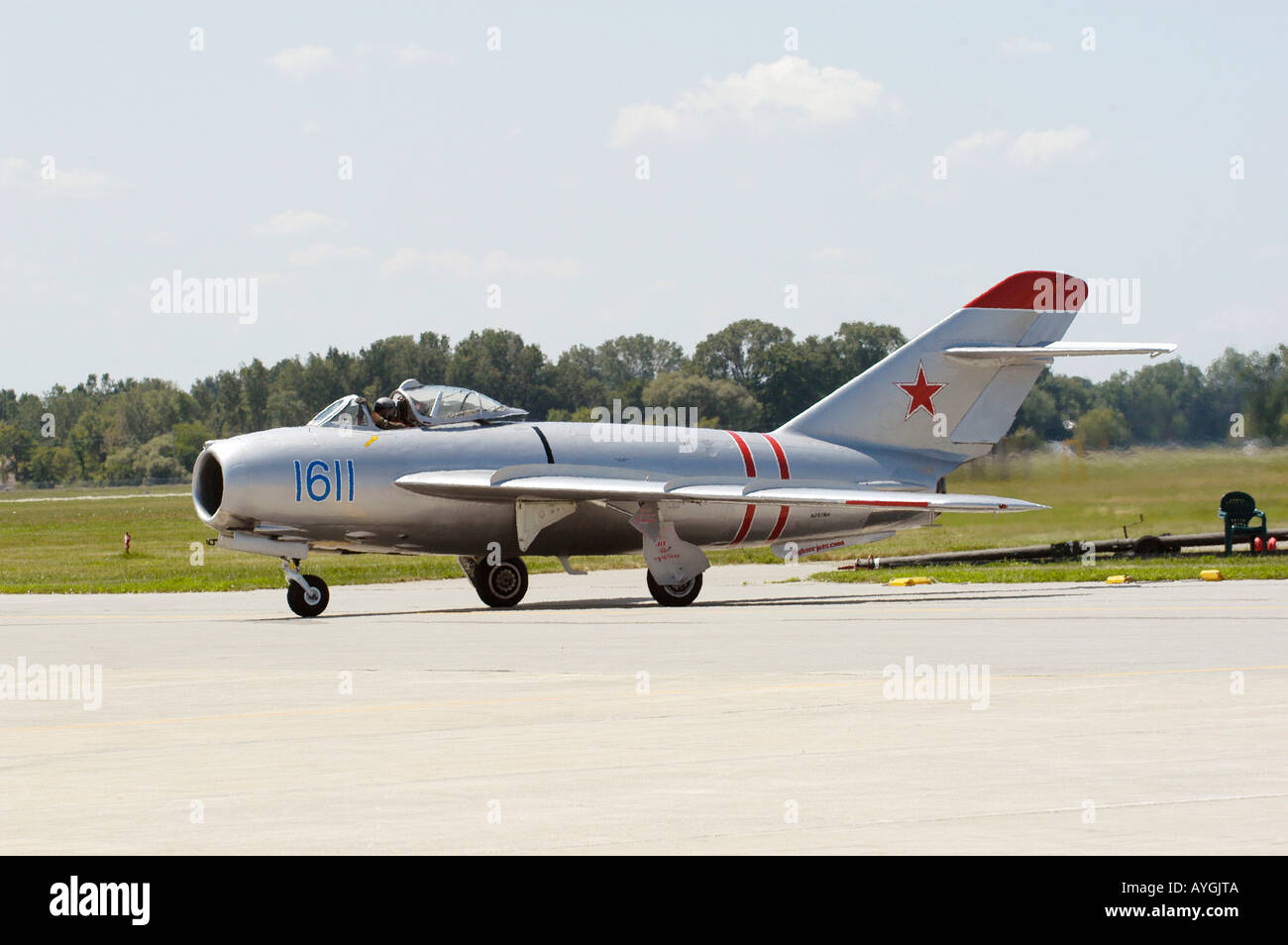Russian Mig 15 jet combat fighter at the Air Show at Selfridge Air ...
