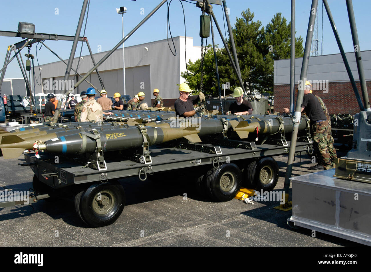 Bombs for air planes at the Air Show at Selfridge Air Force Base Mt ...