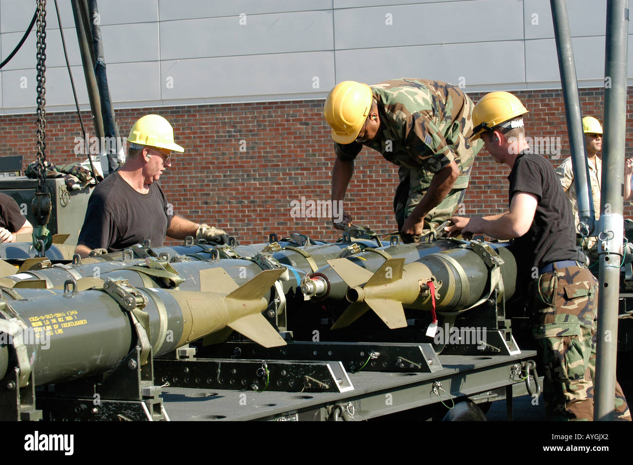 Bombs for air planes at the Air Show at Selfridge Air Force Base Mt ...