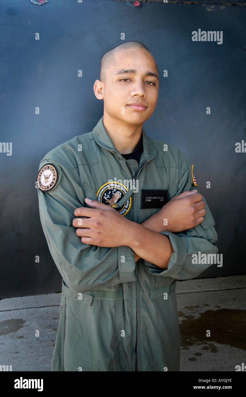 Portrait of an Air Force Soldier at the Air Show at Selfridge Air Force ...