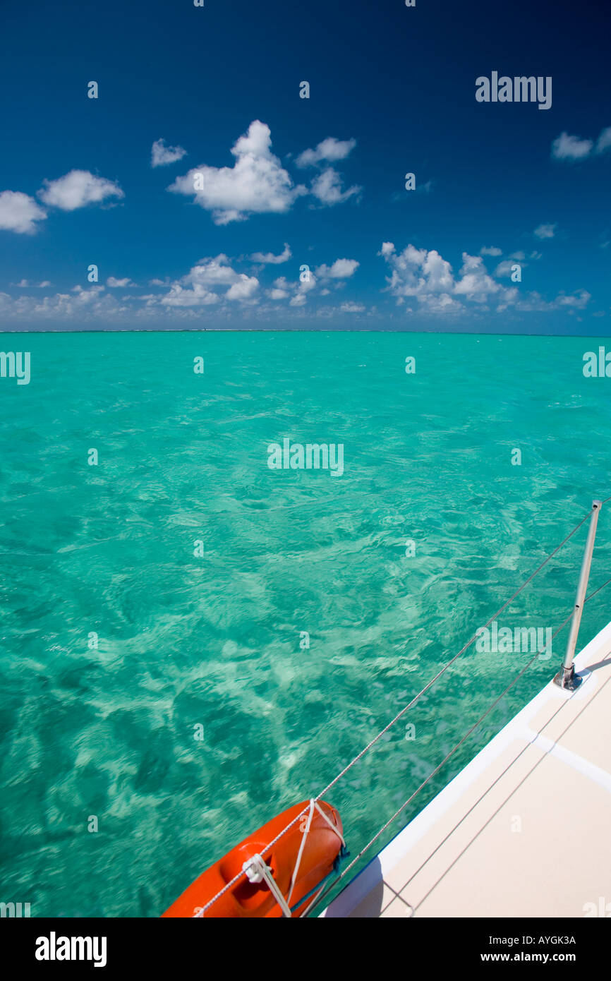 Mauritius in Winter - a view from ouir Catamaran Stock Photo - Alamy