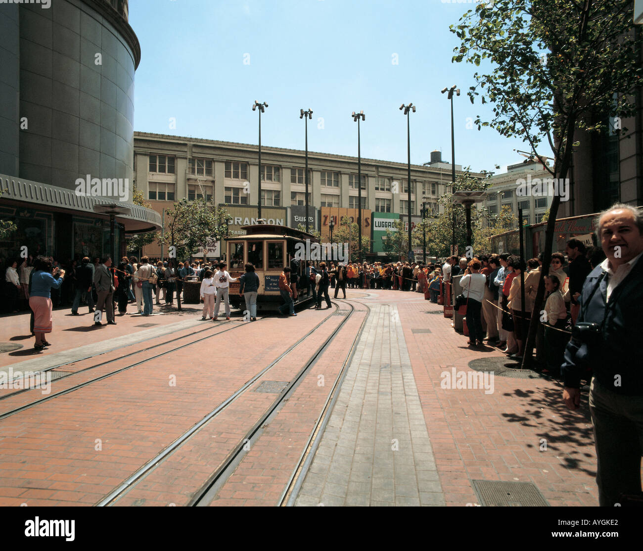 People and Trolley Stock Photo - Alamy