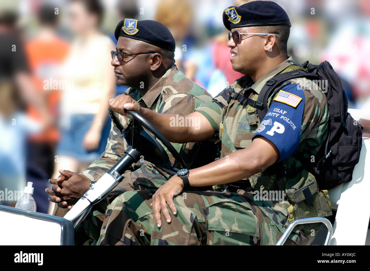 Military police at the Air Show at Selfridge Air Force Base Mt Mount ...