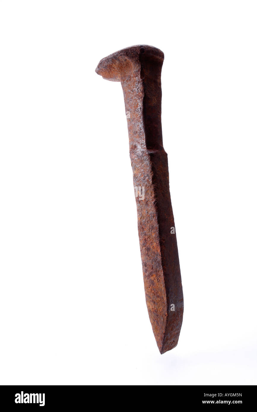 Railroad spikes hi-res stock photography and images - Alamy