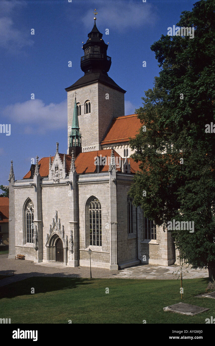 Santa maria kyrka island baltic architecture hi-res stock photography ...