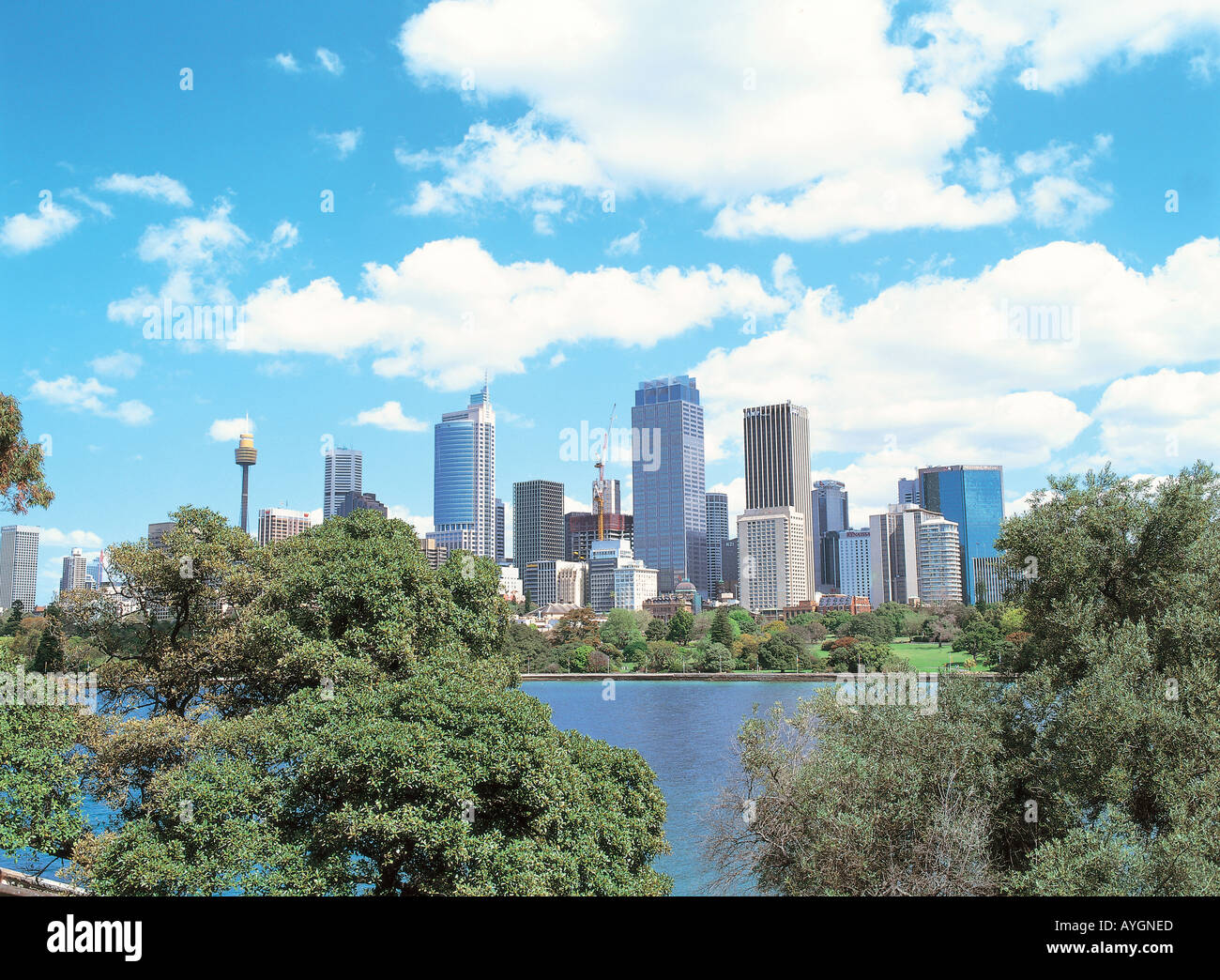 Buildings with River Stock Photo - Alamy