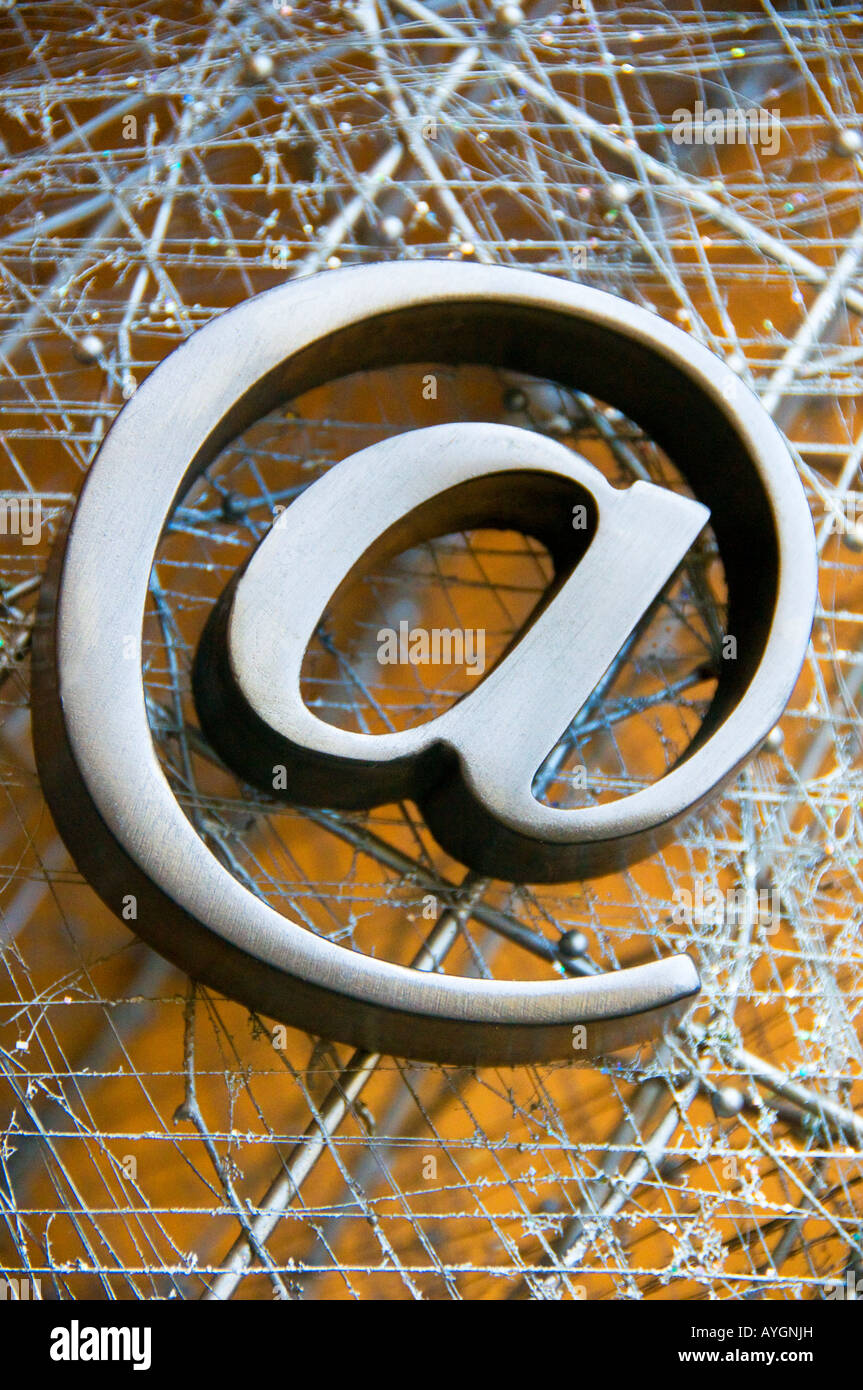 Stainless steel metal at sign Stock Photo - Alamy