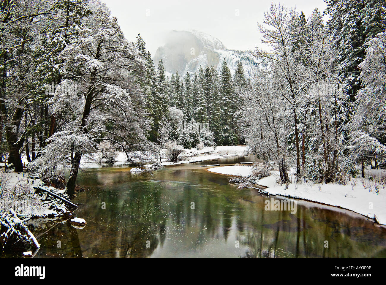 Merced river snow forest yosemite hi-res stock photography and images ...