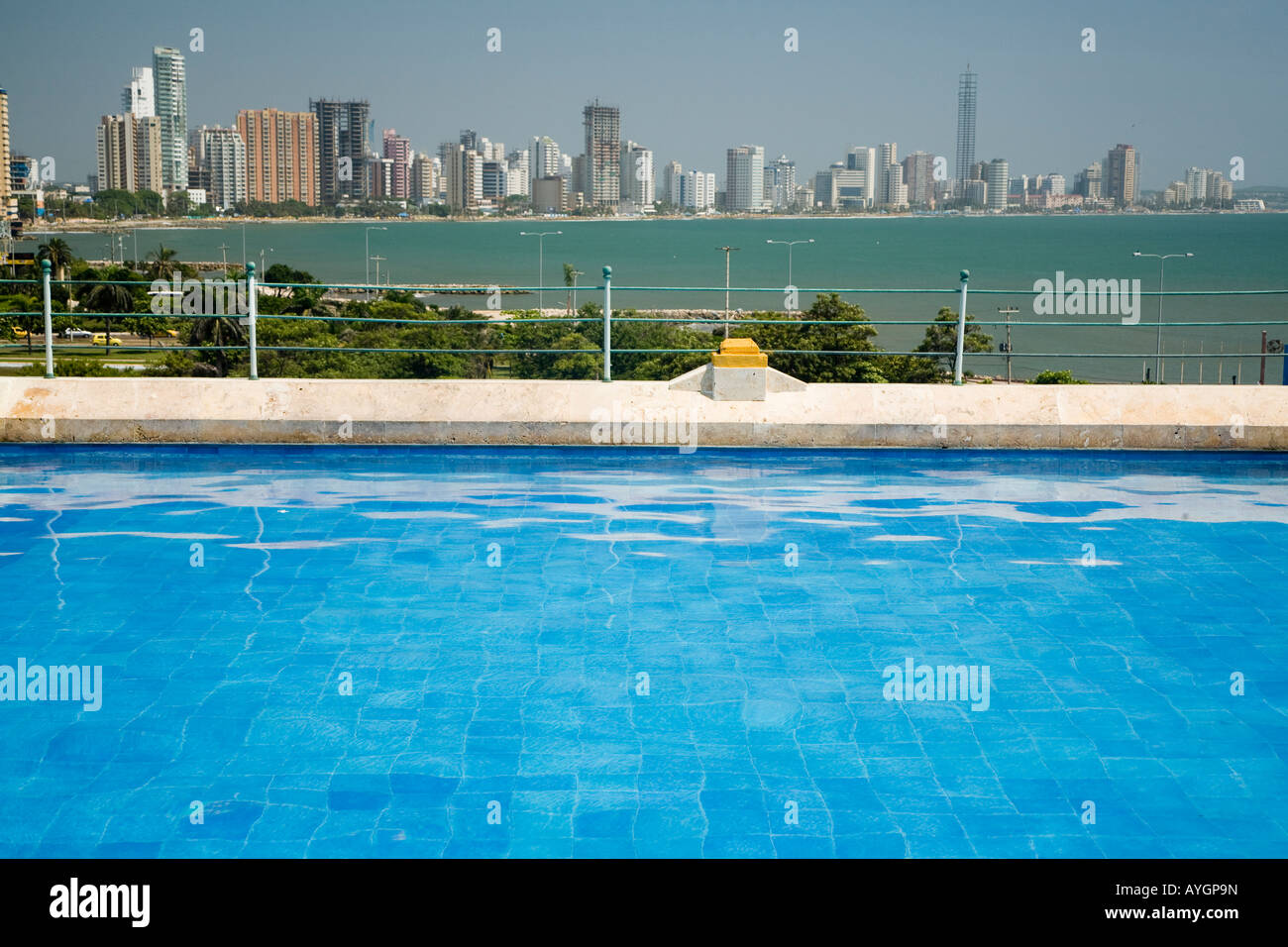 The Santa Teresa Hotel roof pool, Cartagena, Colombia Stock Photo - Alamy