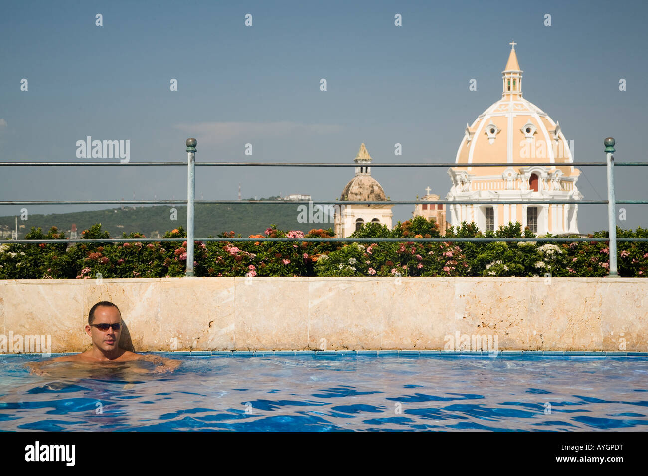 Cartagena hotel swimming pool hi-res stock photography and images - Alamy