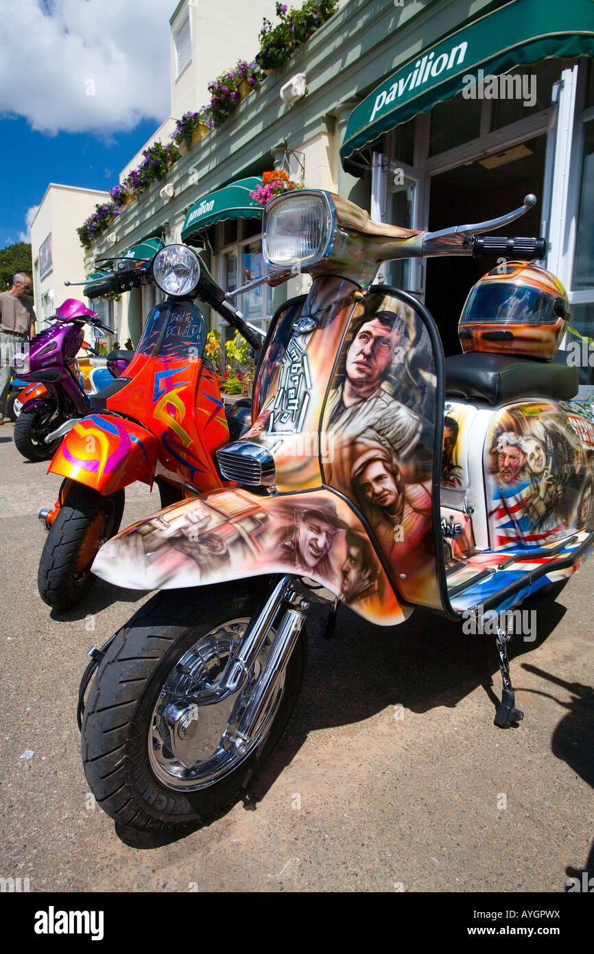 Custom painted scooter hi-res stock photography and images - Alamy