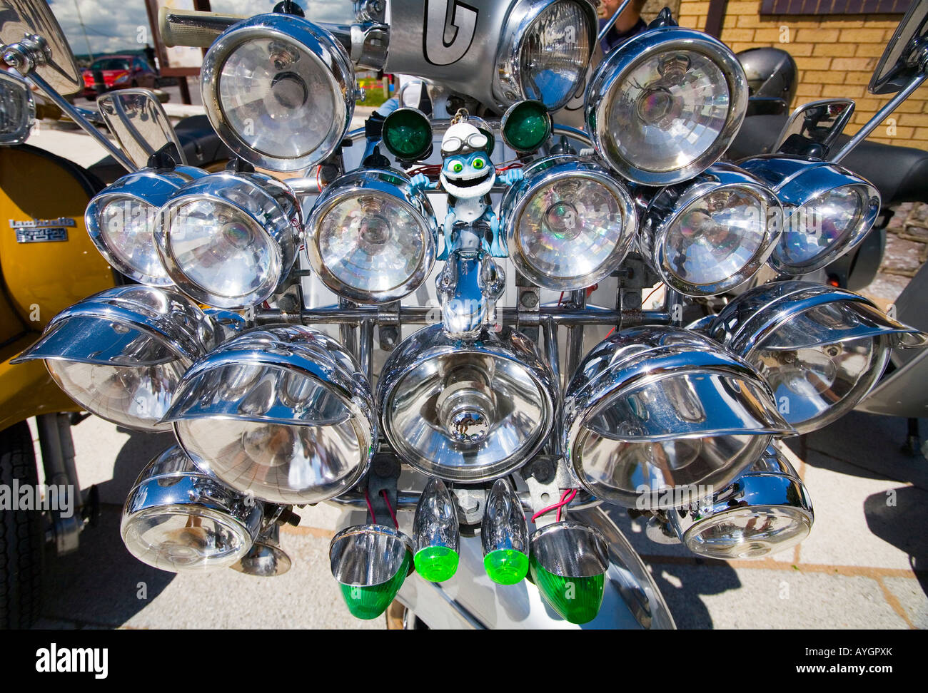Rally headlights hi-res stock photography and images - Alamy