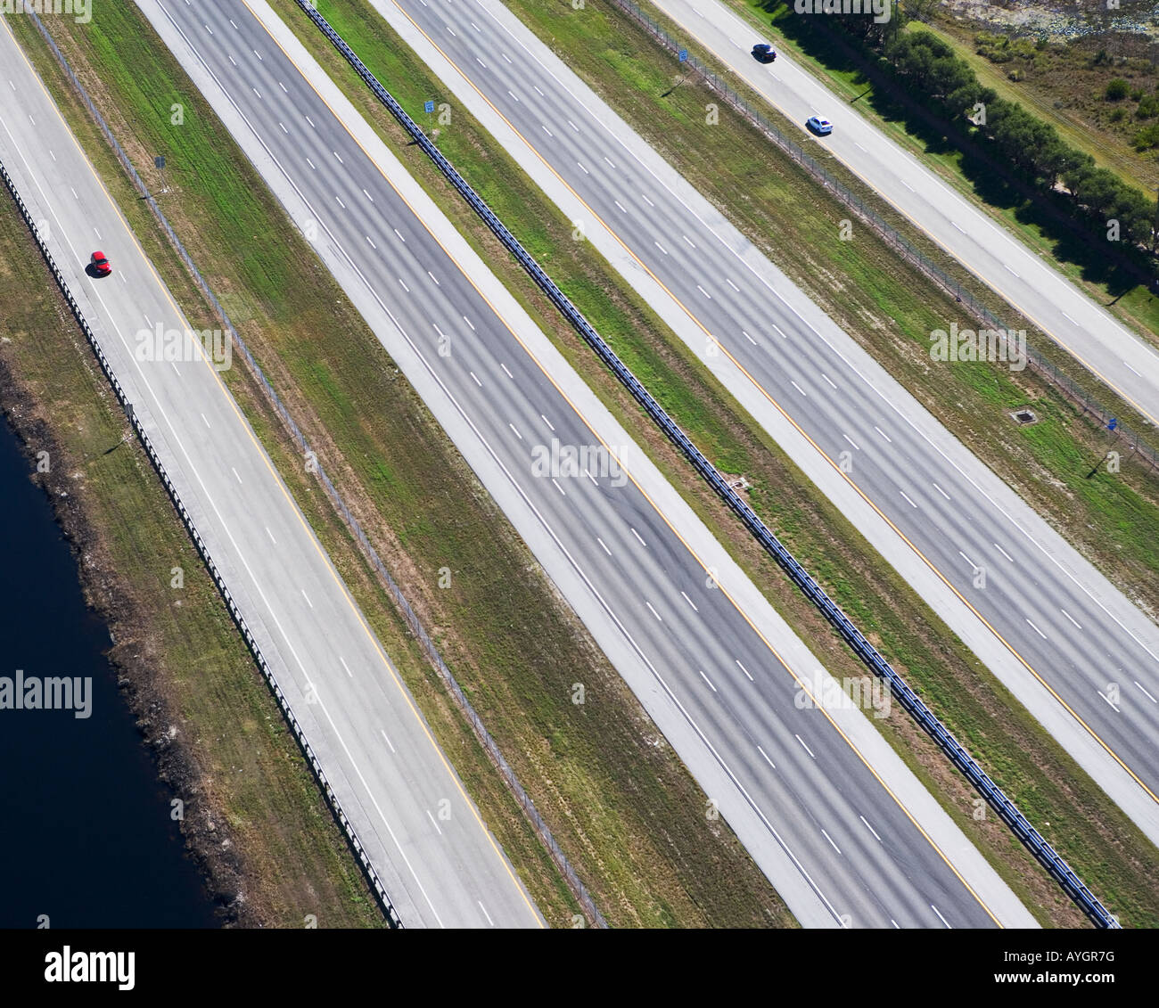 aerial view of roadway,highway Stock Photo - Alamy