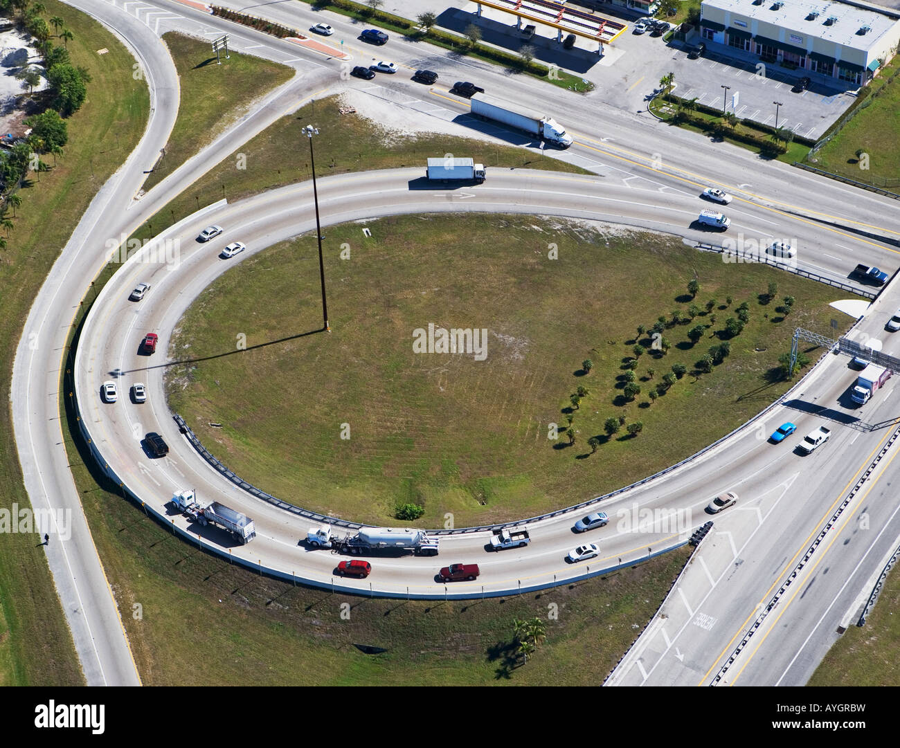 aerial view of roadway,highway Stock Photo - Alamy