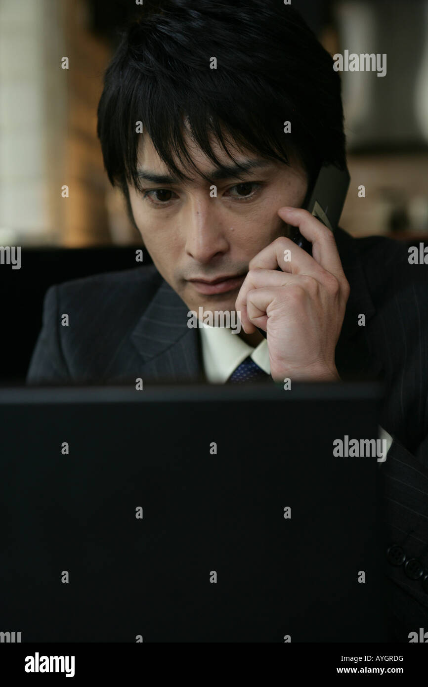 Businessman in suit working using hi-res stock photography and images ...