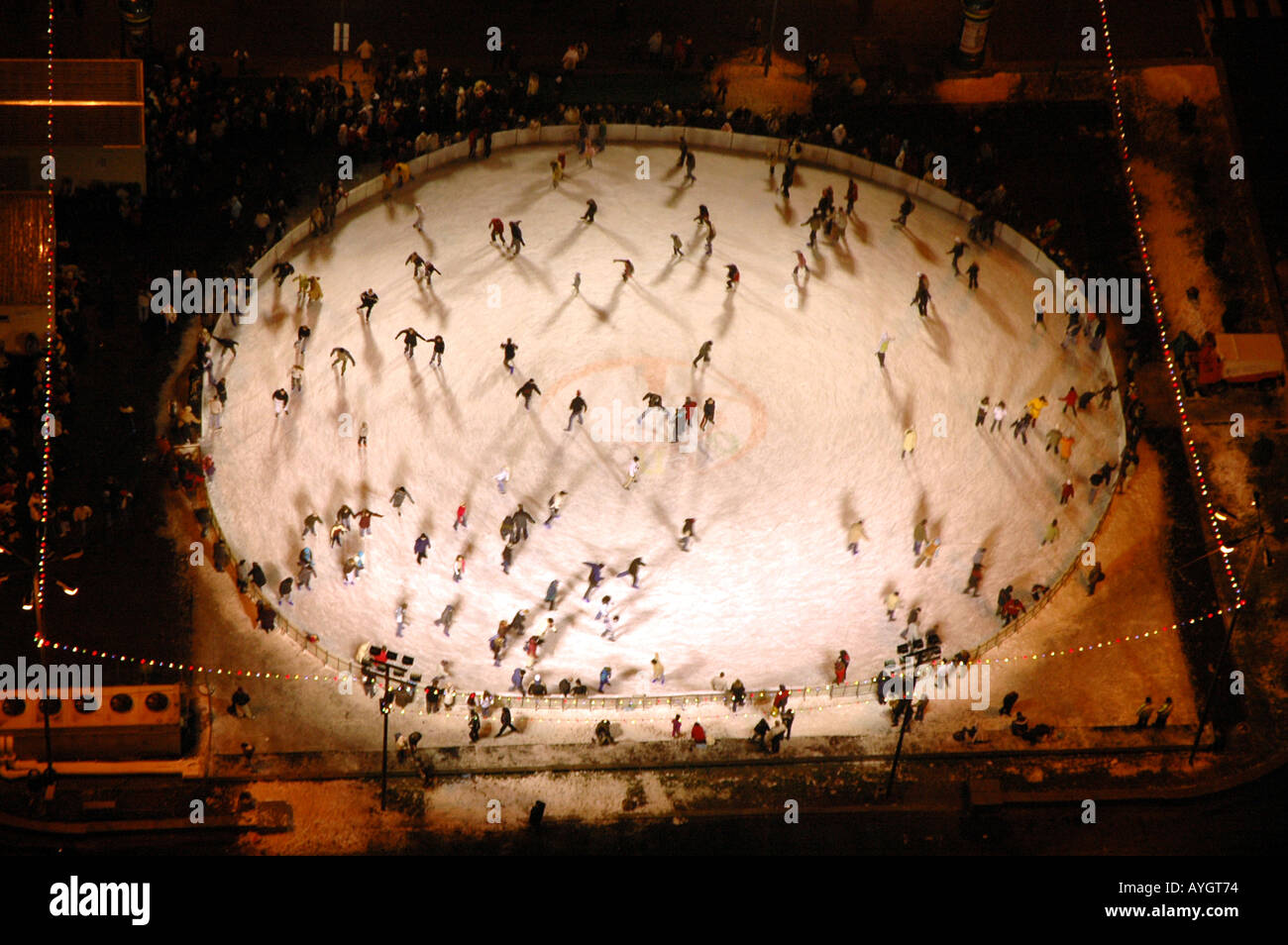 Ice rink birds eye view hi-res stock photography and images - Alamy
