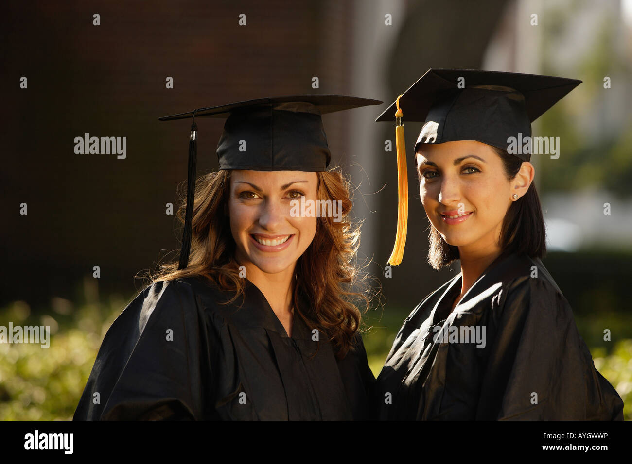 Portrait of women graduates Stock Photo - Alamy