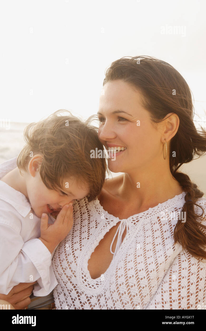Mother and child laughing Stock Photo - Alamy