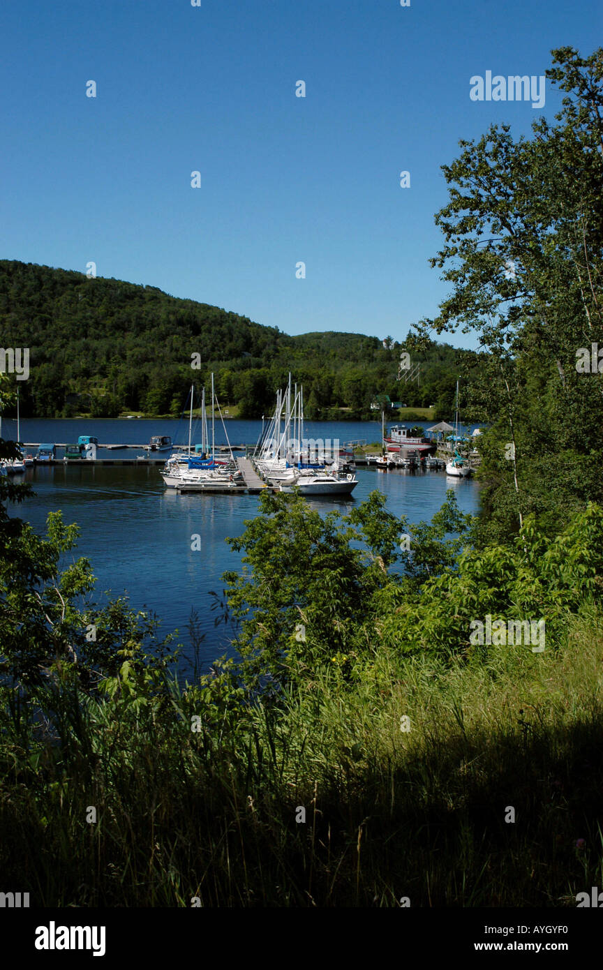 Mauricie Region Grande Piles Village Marina Quebec Canada Stock Photo ...
