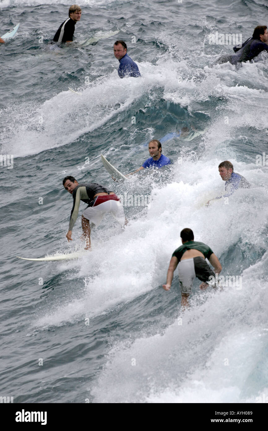 Rush hour in the surf Stock Photo - Alamy