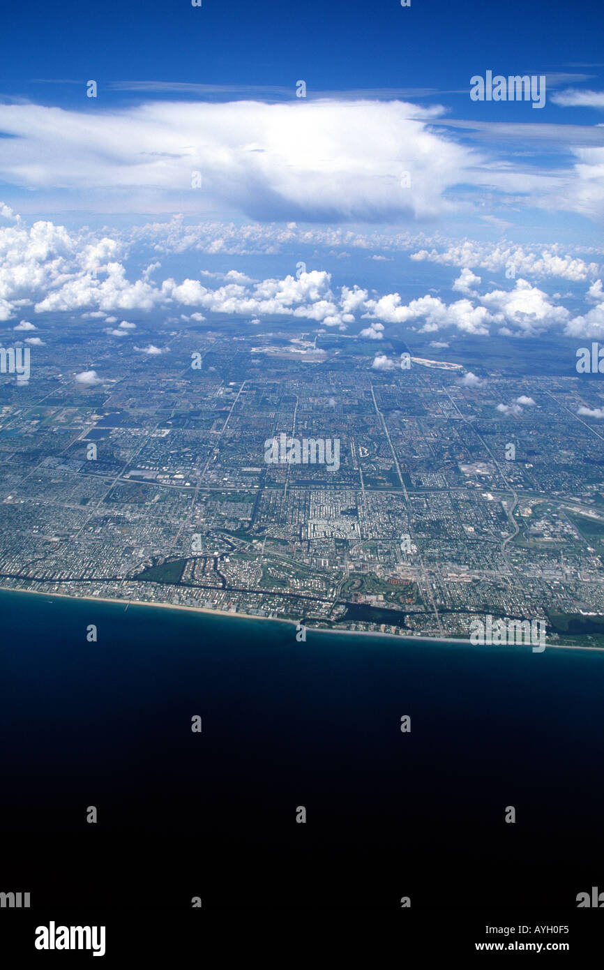 Aerial View of Miami Florida USA Stock Photo - Alamy