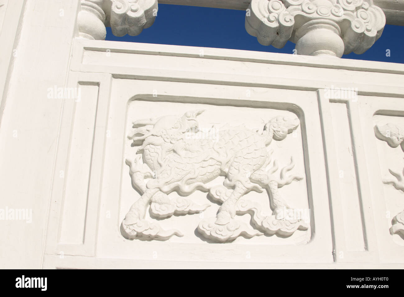 wall at chinese temple Stock Photo - Alamy