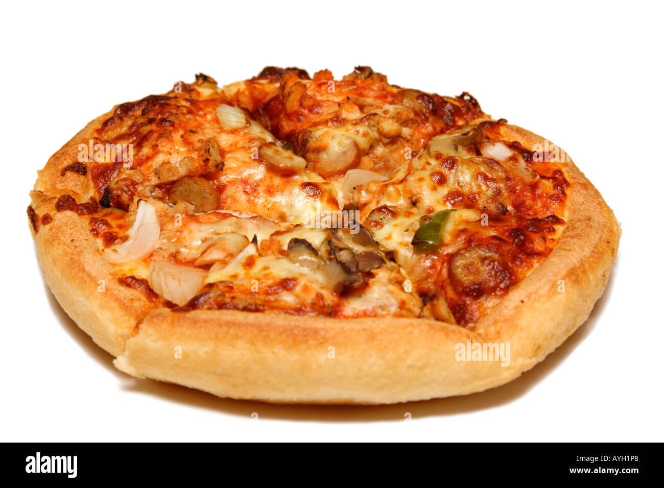 pizza isolated on white background Stock Photo - Alamy